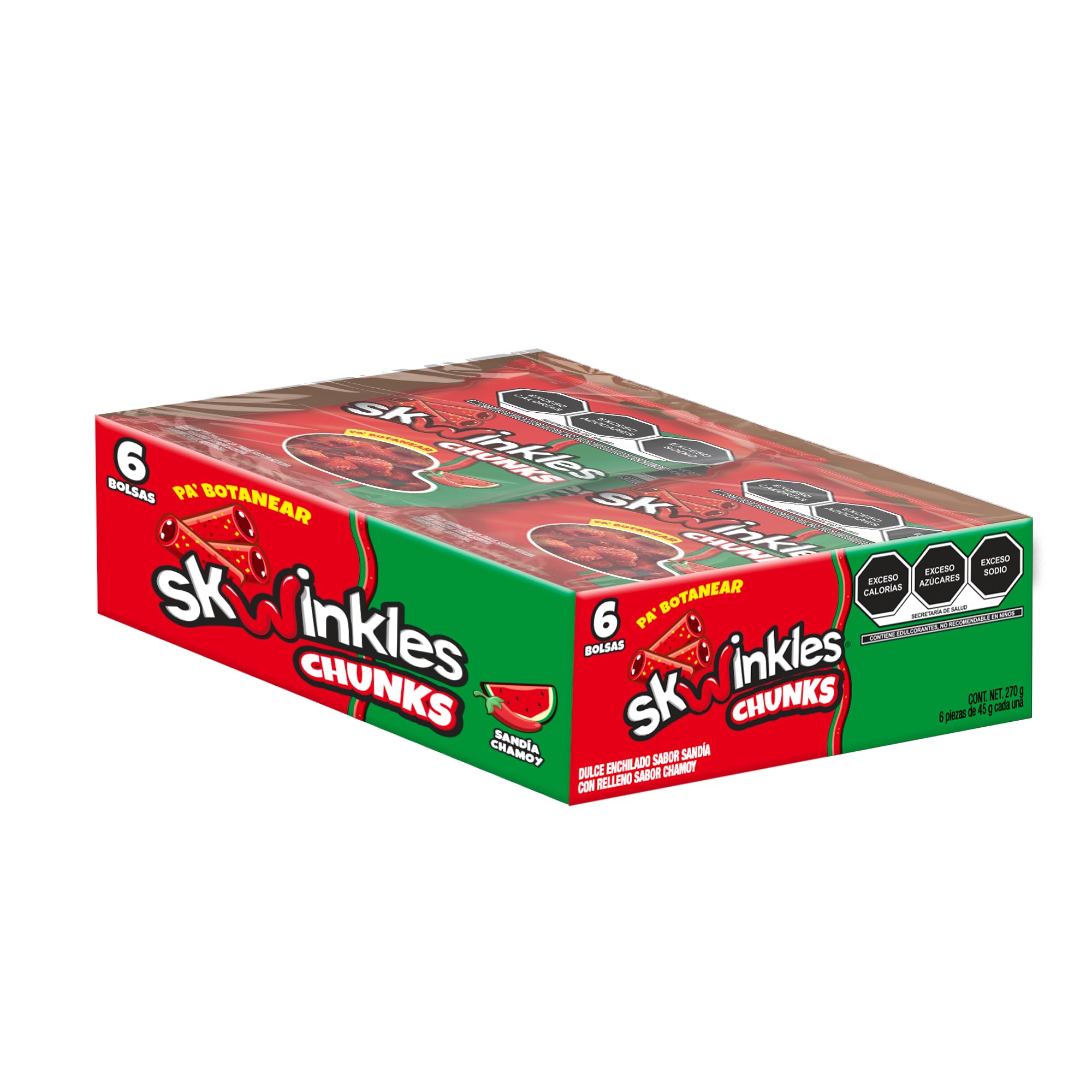 Skwinkles Chunks Sandia con 6 bolsas de 45g : Amazon.com.mx: Alimentos ...
