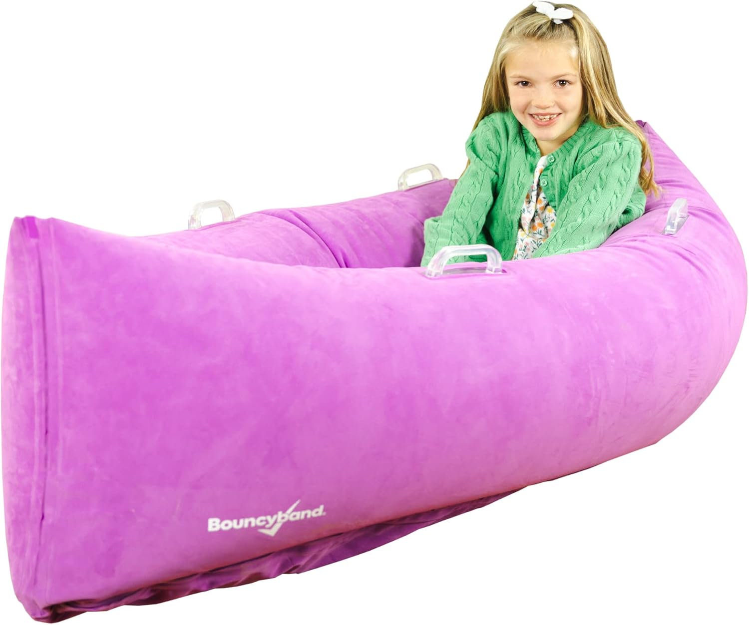 Amazon.com: Bouncyband Medium Comfy Peapod Sensory Chair - Purple 60 ...