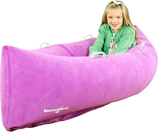 Amazon.com: Bouncyband Medium Comfy Peapod Sensory Chair - Purple 60 ...