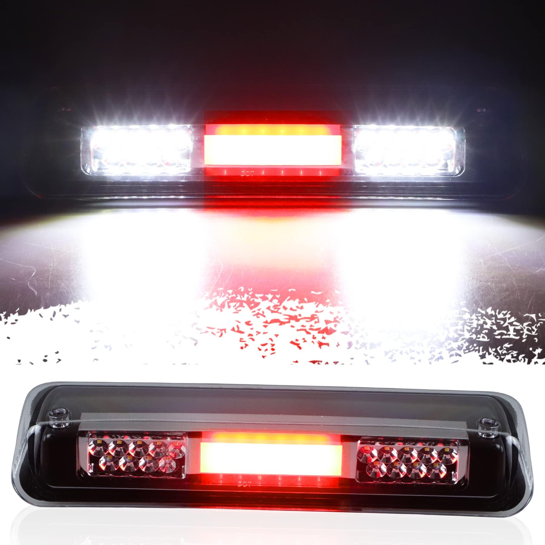 Amazon.com: CMVT Auto Third 3rd Brake Light, TIME TUNNEL Sequential LED ...