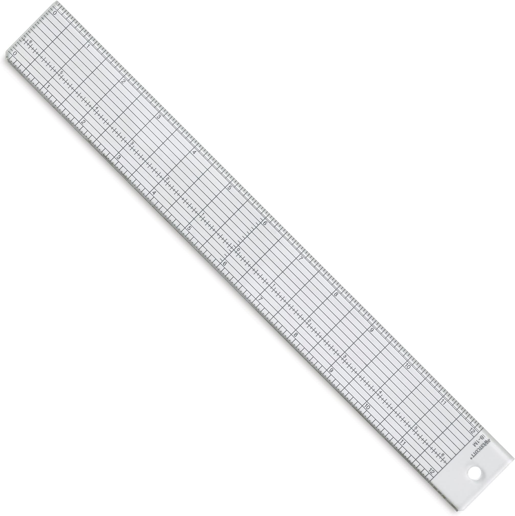 Amazon.com : Westcott Clear Plastic Grid Rulers 12 inch. 30 cm. : Arts ...