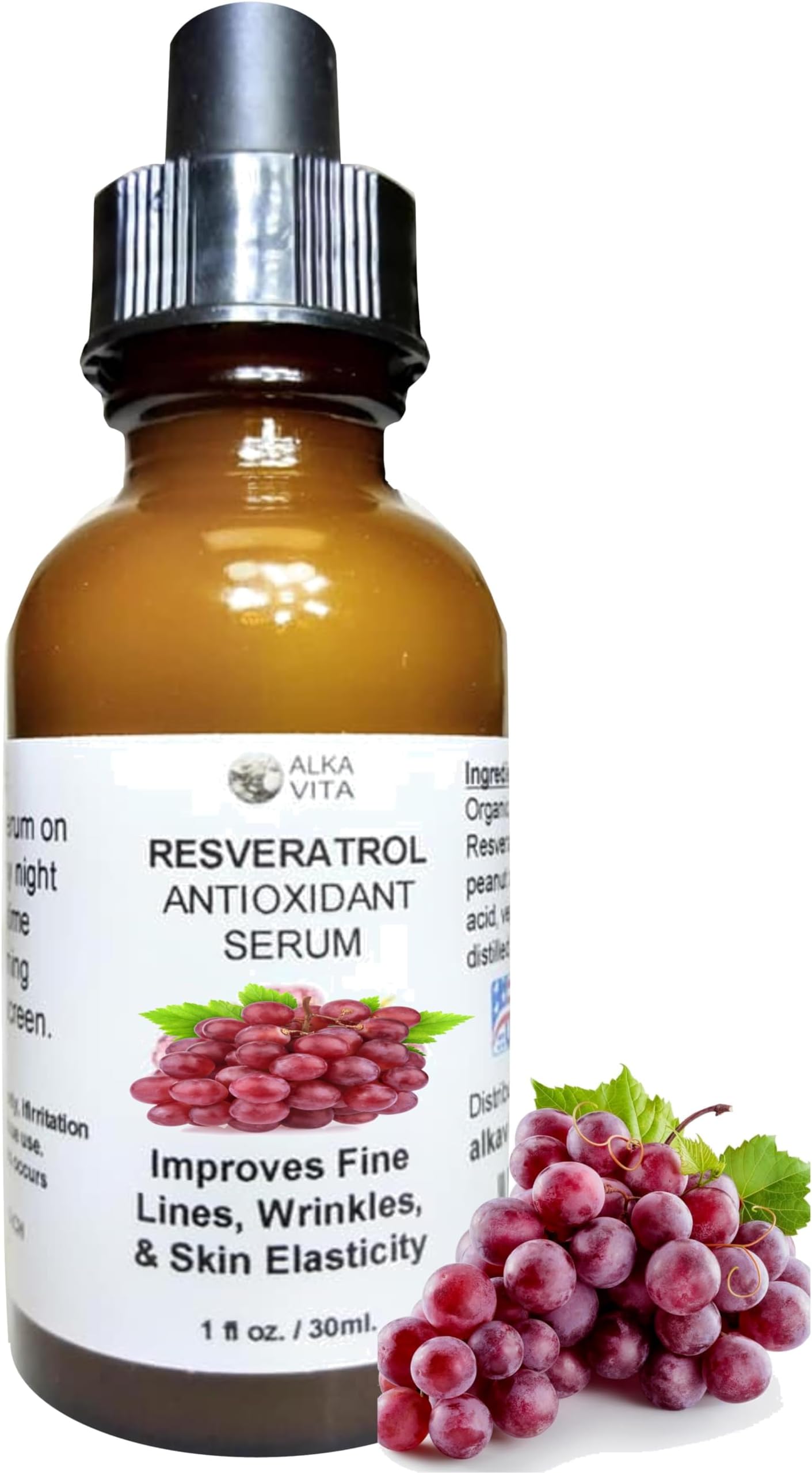 Amazon.com: Resveratrol Skin Serum Antioxidant Anti-Aging Factor ...