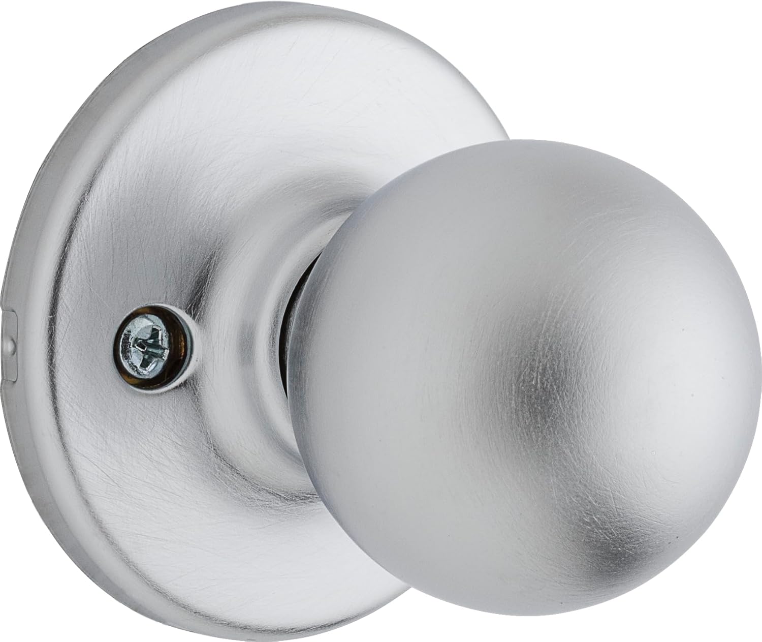 Weiser Yukon Satin Chrome Door Knob, Non-turning Interior Door Handles/Dummy Knobs for Wardrobe ...