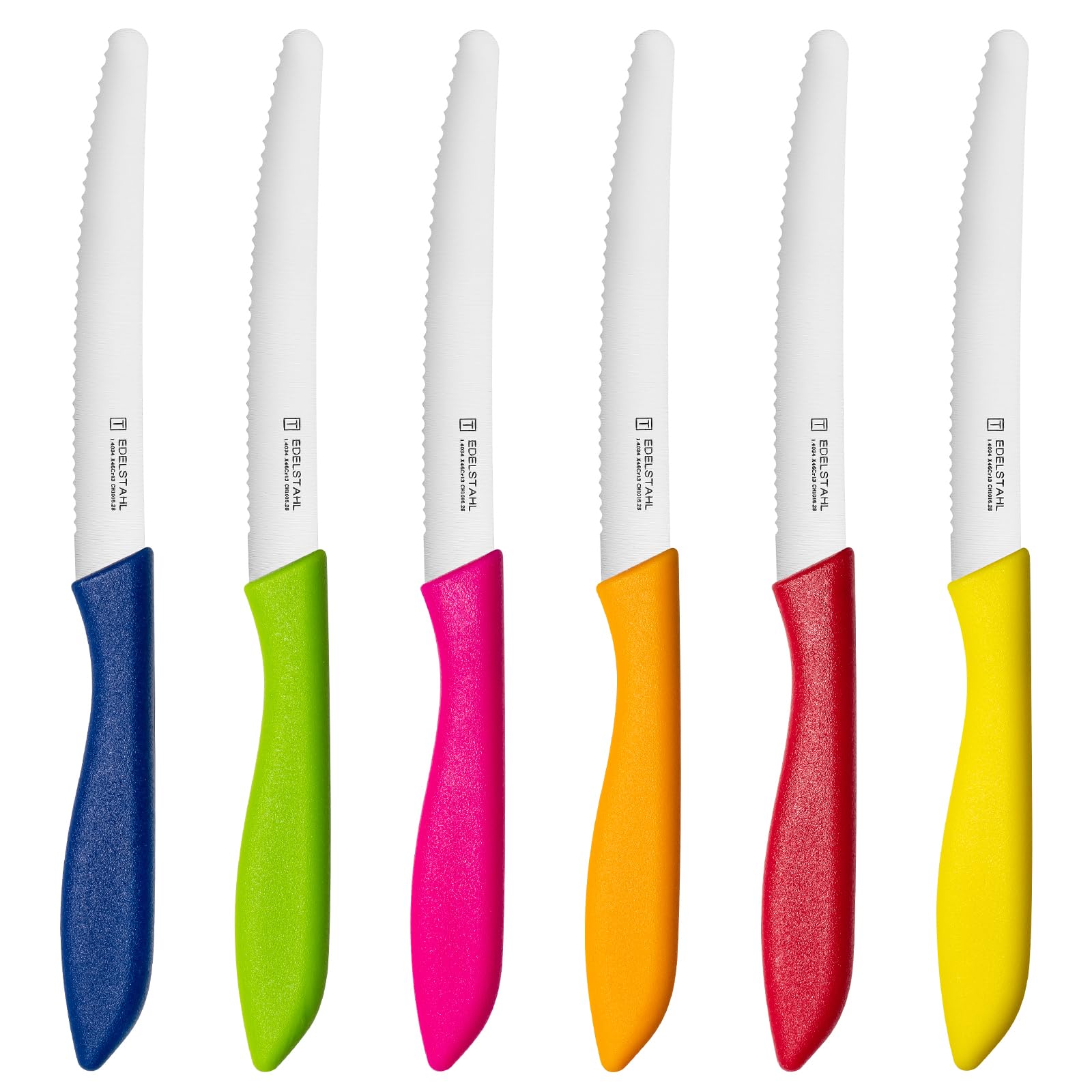 Amazon.com: targzier Steak Knives Set of 6, Sharp Serrated Steak Knives ...