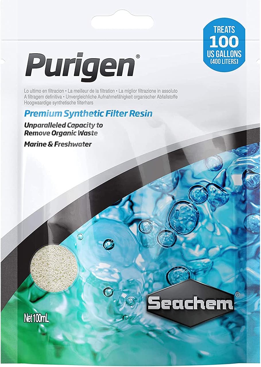 Seachem Purigen Ultimate Filtration 100 ml. Bag Aquarium Fish Tank ...