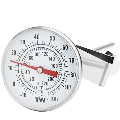 Amazon.com: Premium Milk Thermometer for Coffee - Ideal for Milk Cheese ...
