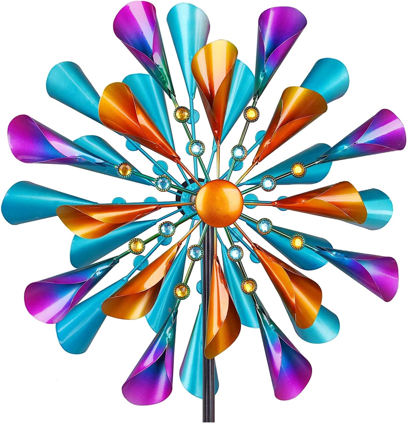 Amazon.com: Kinetic Wind Spinners Outdoor Garden Stake, Hight 66 Inch ...