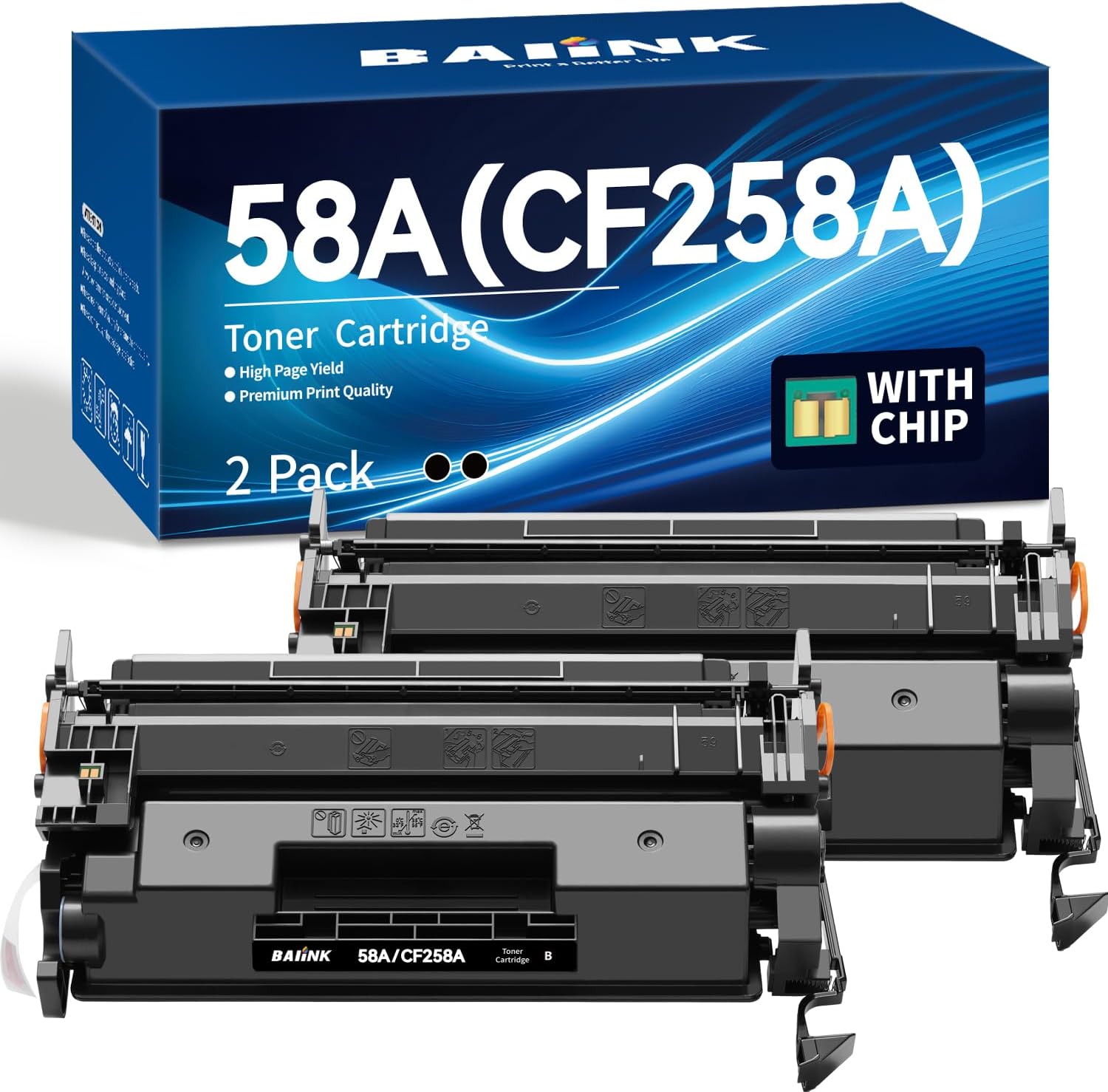Amazon.com: (with Chip) 58A CF258A Toner Cartridge Replacement for HP ...