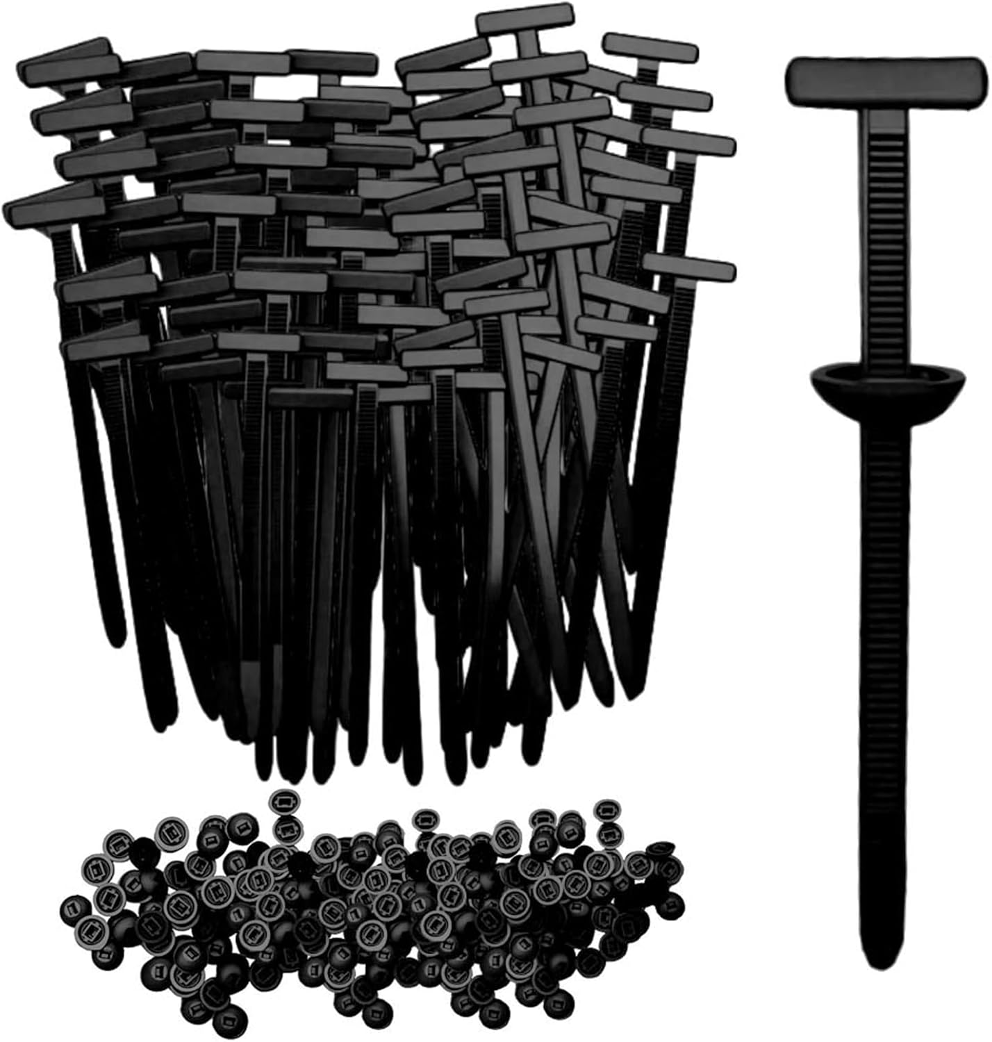 Amazon.com: Nylon Universal Cable Tie Buckle, Cable Tie with Buckle ...