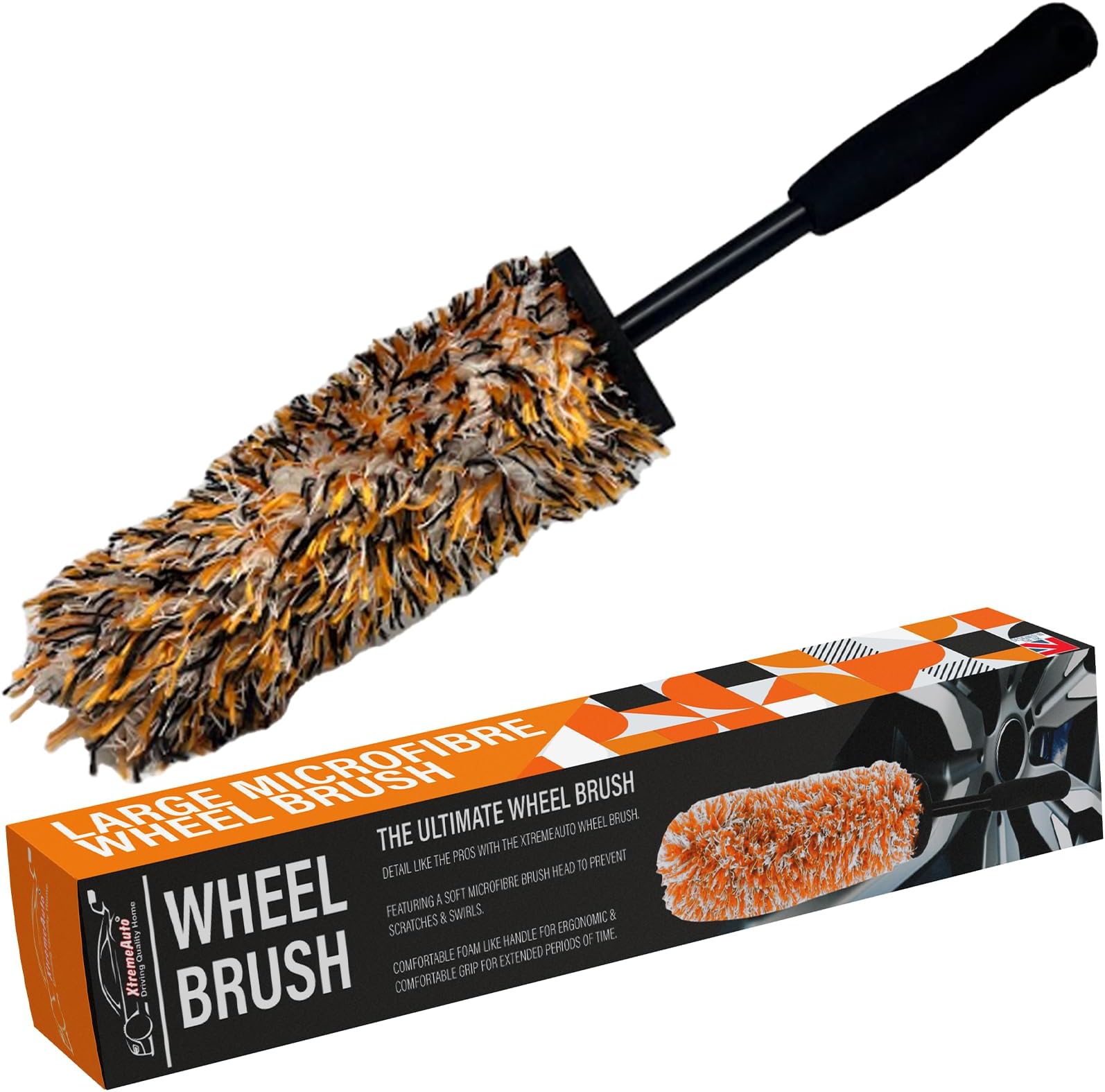 Xtremeauto Soft Head Alloy Wheel Brush - Car Alloy Wheel Cleaner Brush ...