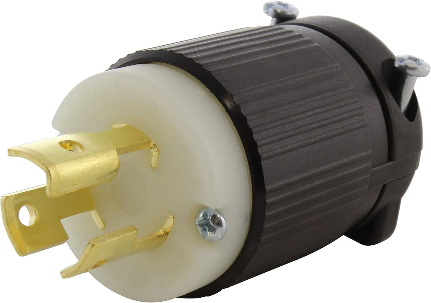 AC WORKS [ASL515P] NEMA L5-15P 15A 125V 3-Prong Locking Male Plug with ...
