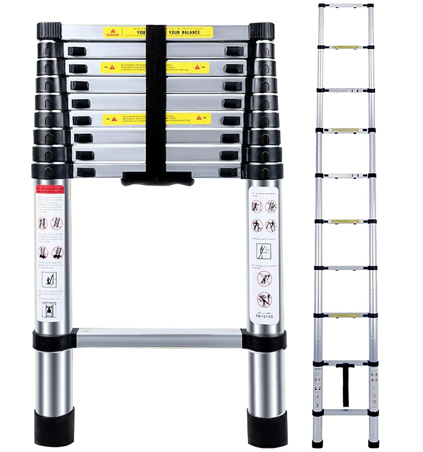 Acrohome Telescopic Ladder 2.9M Multi-Purpose Aluminium Telescoping ...