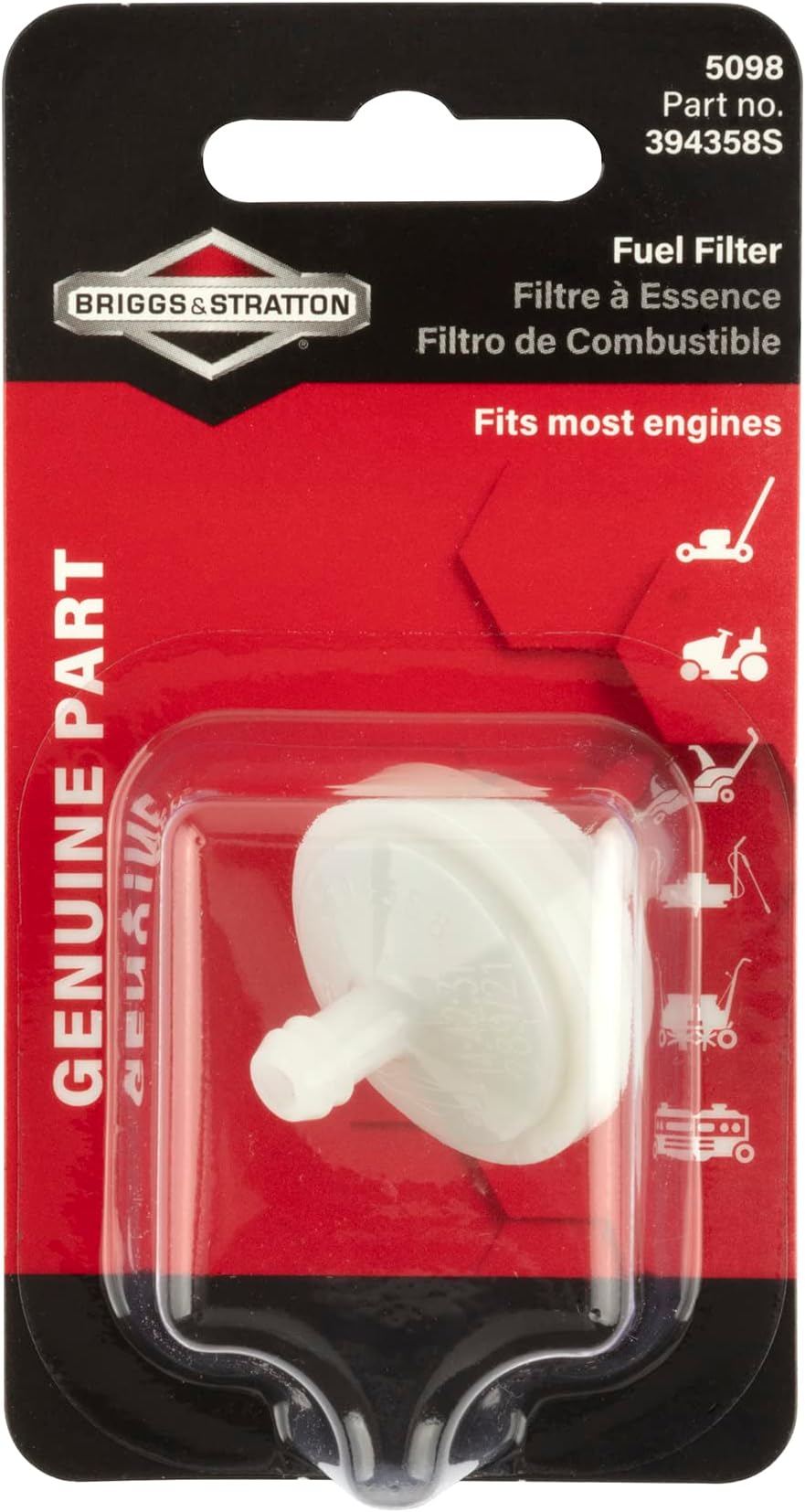 Amazon.com : 394358S Fuel Filter Assembly Fits Briggs & Stratton 5098K ...