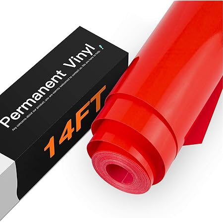 Amazon.com: ORACAL 651 Glossy Permanent Vinyl 12 Inch x 6 Feet - Red ...