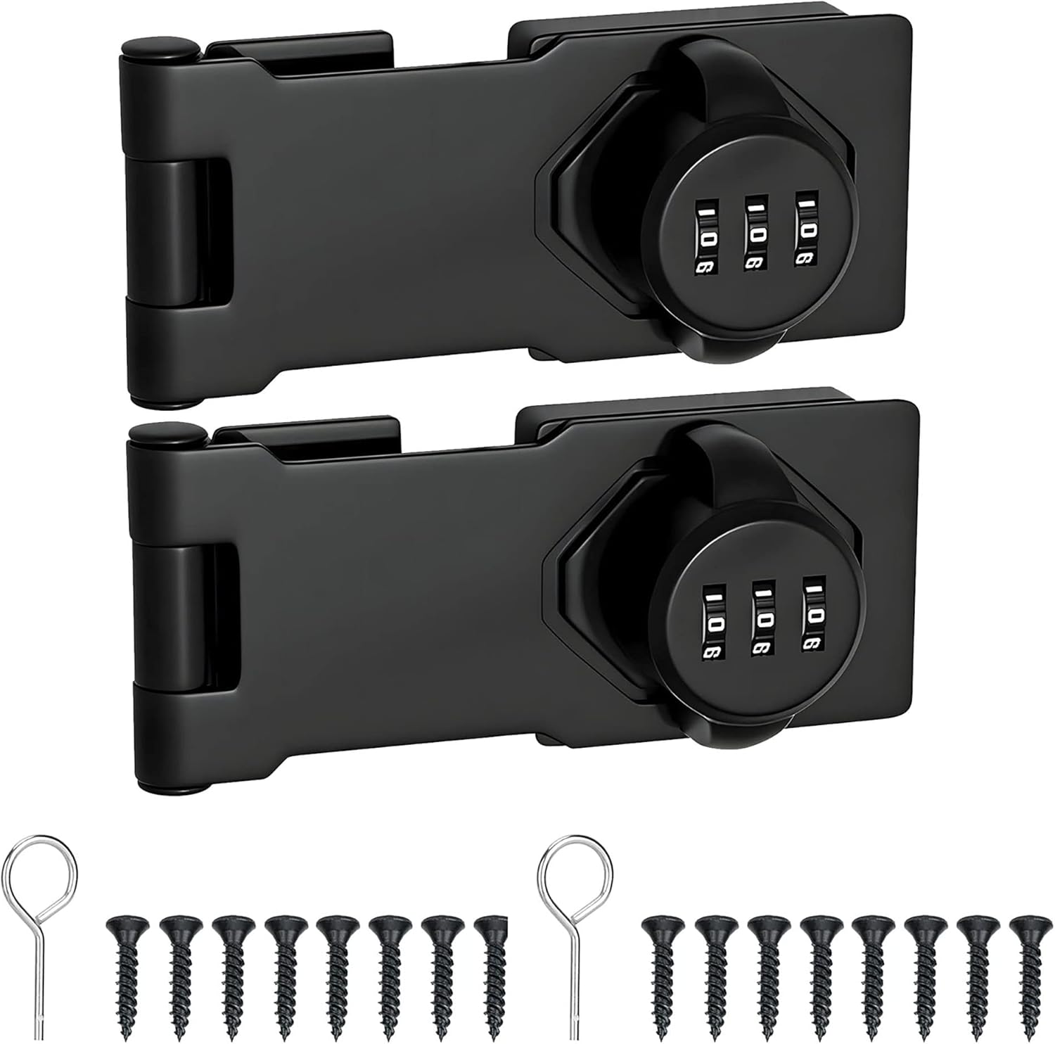 Amazon.com: I-EASYDWW Cabinet Password Hasp Lock, Cabinet Keyless Lock ...