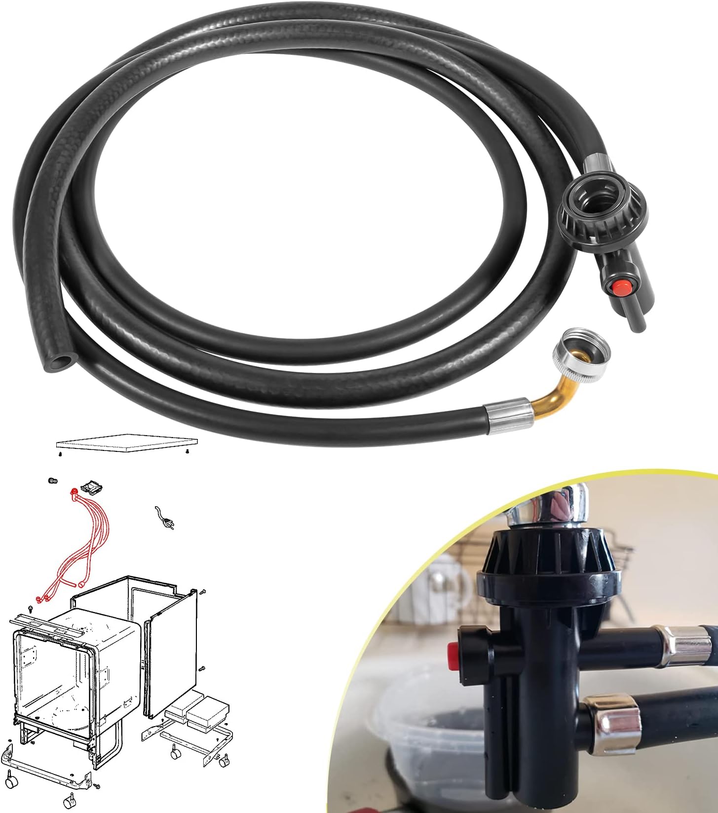 Amazon.com: yourour WD24X10066 Unicouple Hose And Coupler Assembly for ...