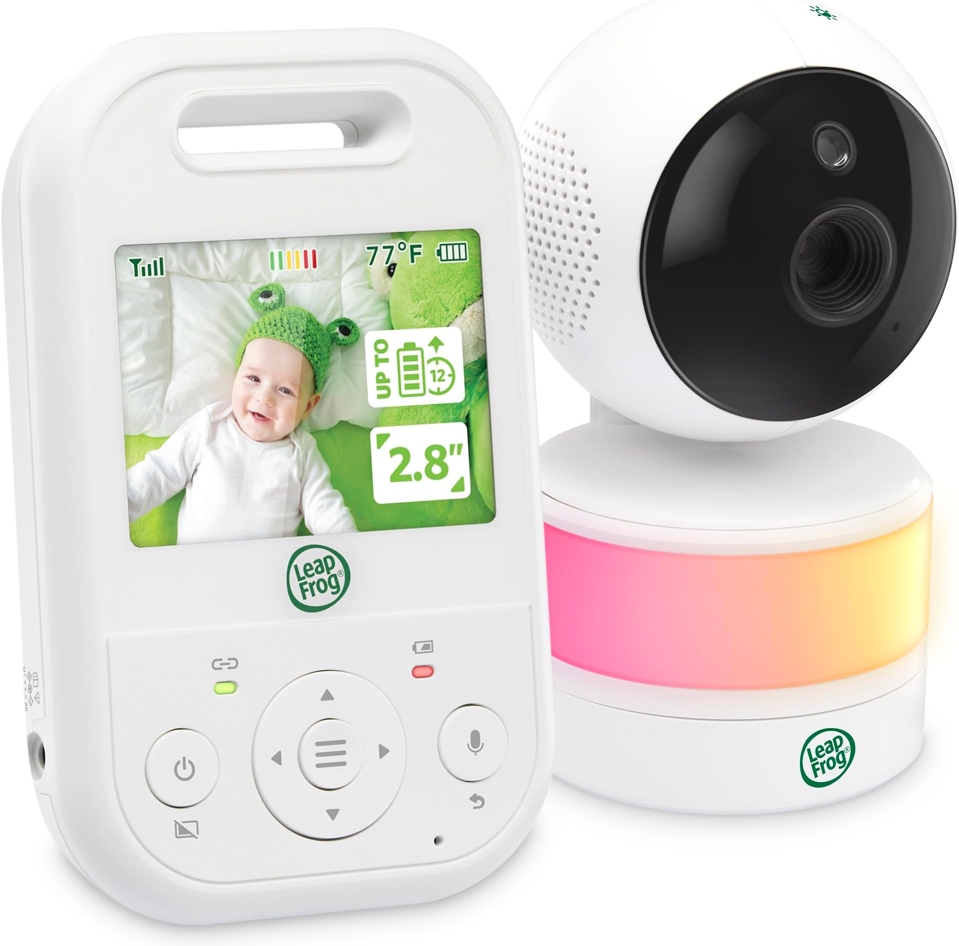 Amazon.com: LeapFrog LF2513 Baby Monitor, 2.8" IPS LCD Screen, Pan-Tilt ...