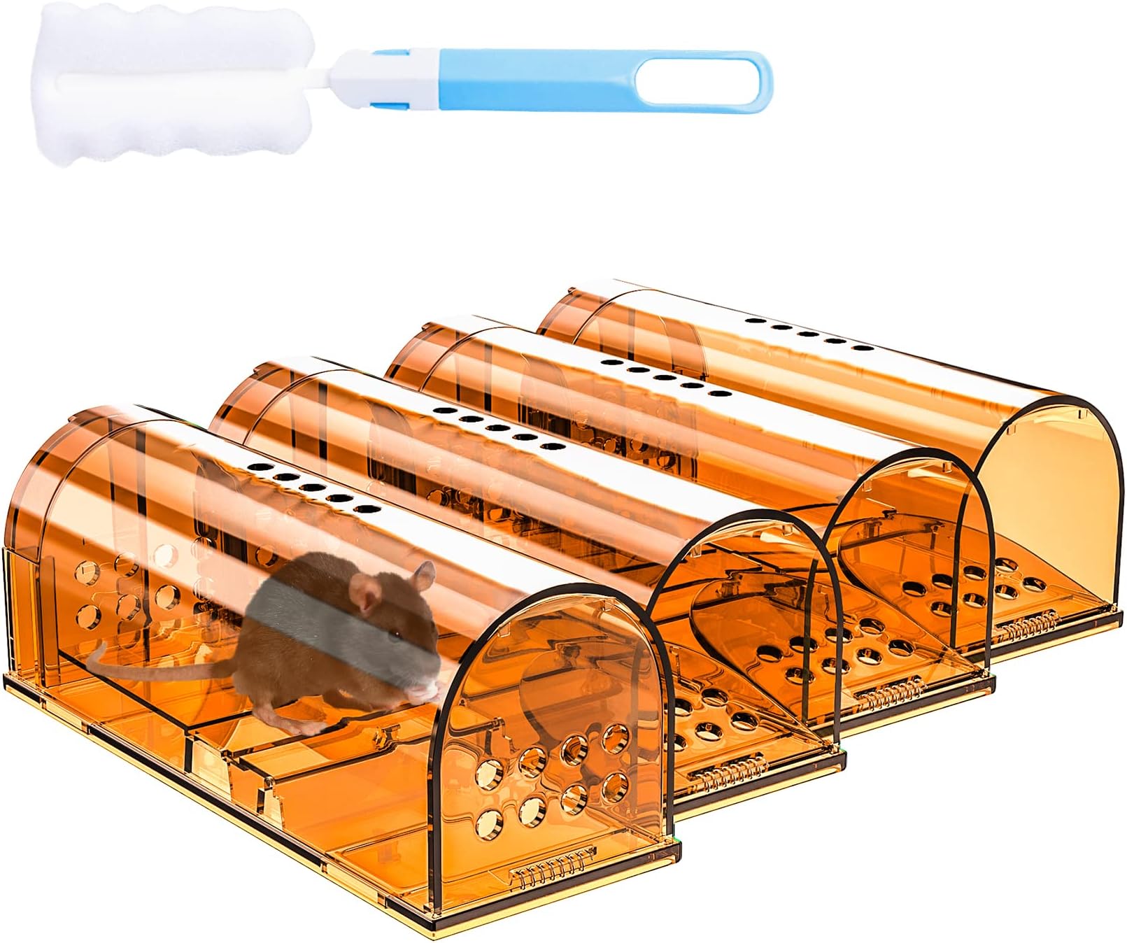 Amazon.com : WHEELIO Mouse Traps, 6 Pack Humane Mouse Traps for Indoors ...