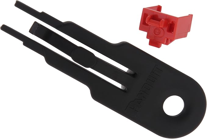Amazon.com: PANDUIT PSL-DCJB-C BLOCKOUT, RJ45, X100 and Tool, RED ...