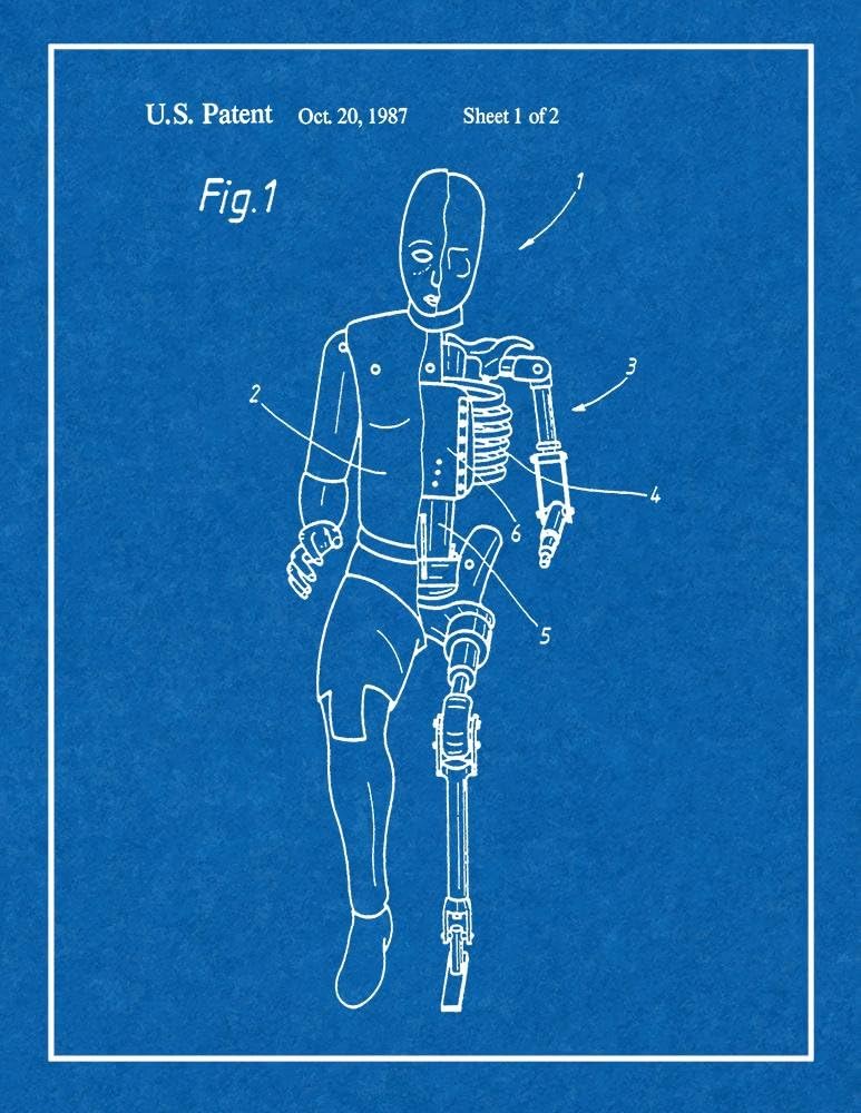Amazon.com: Car Crash Test Dummy Patent Print Blueprint with Border (18 ...