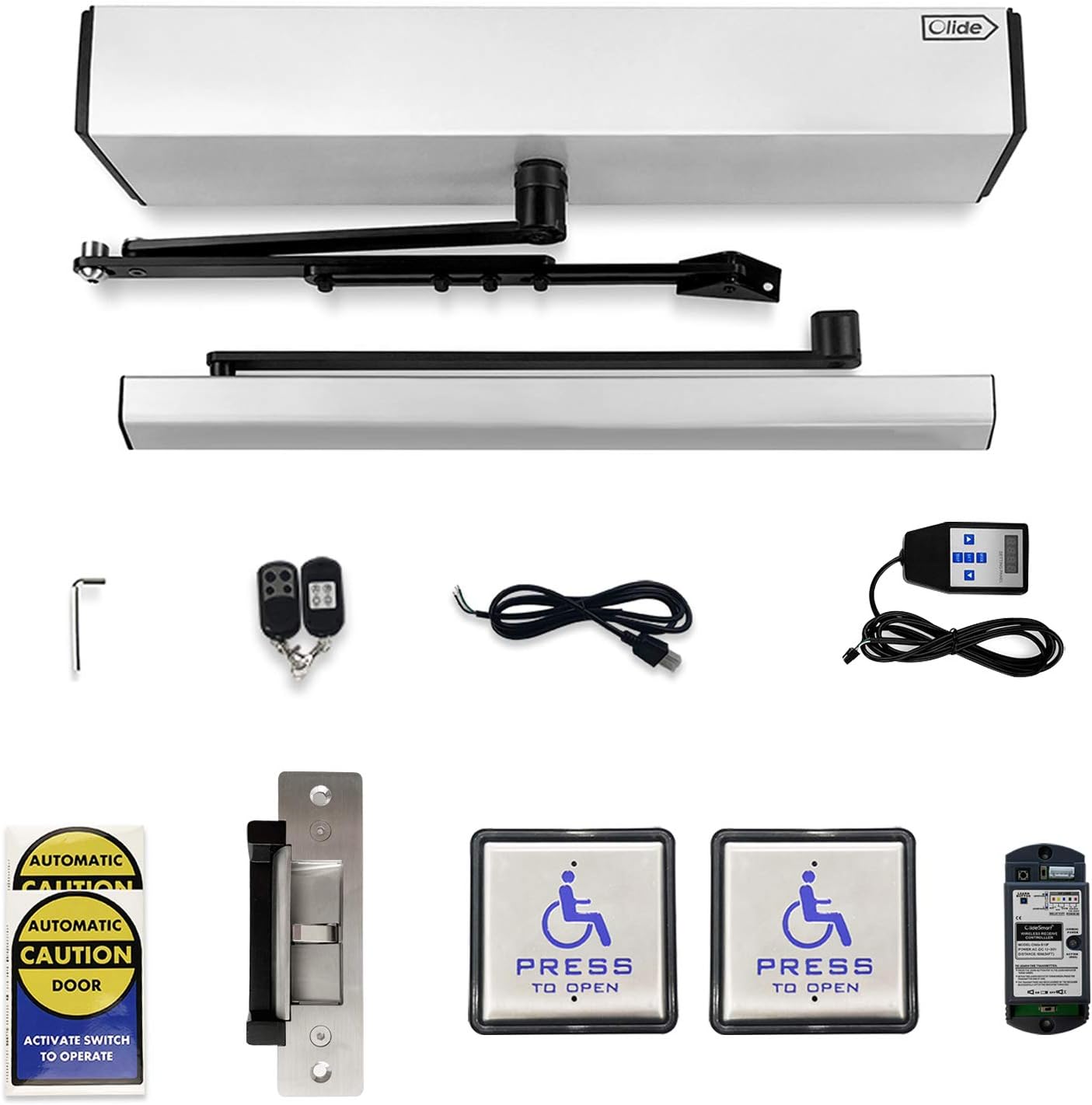Olideauto Automatic Swing Door Opener with Wireless Push Button ...