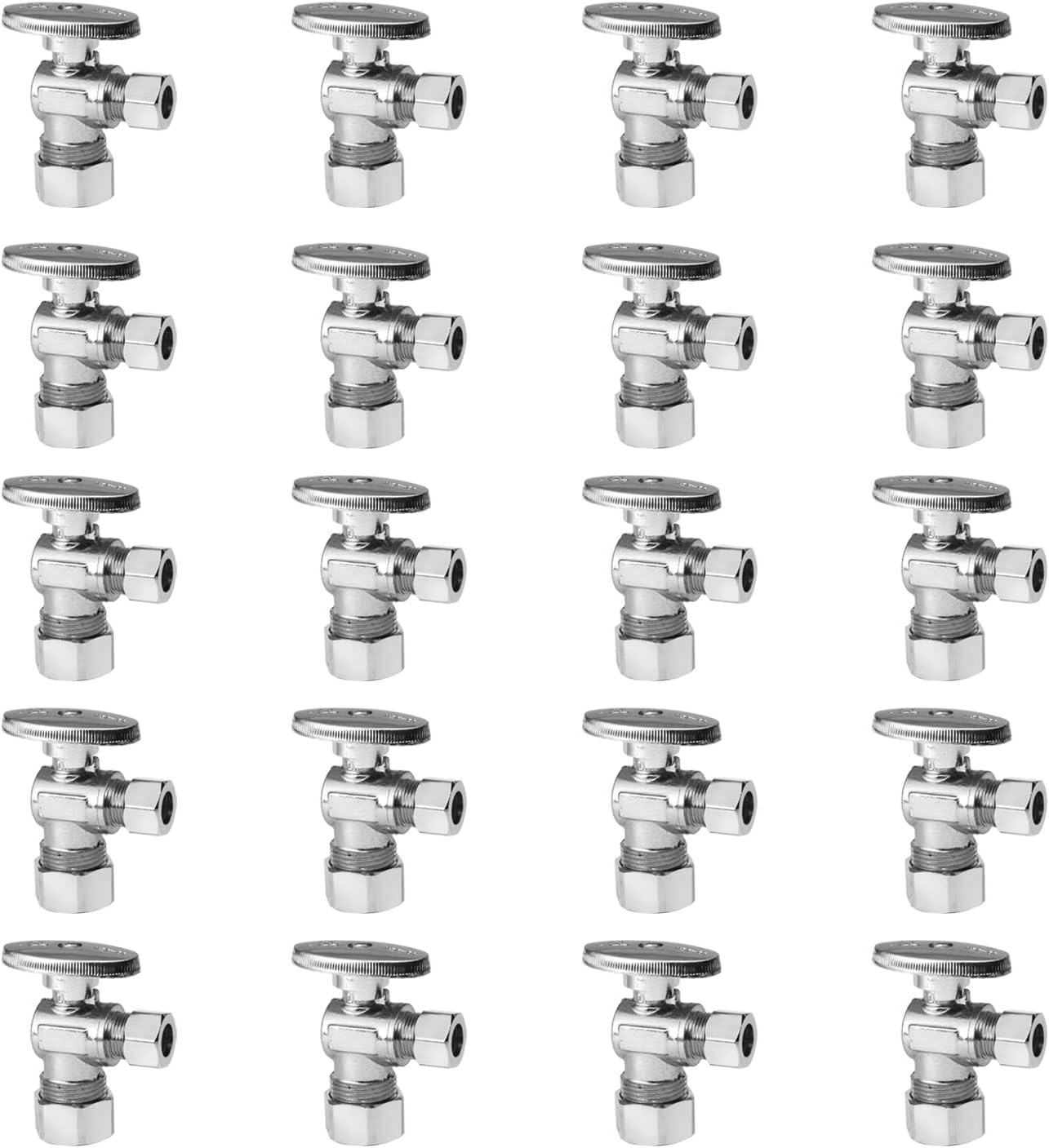 Amazon.com: 20-Pack EFIELD Angle Stop Valve 1/2" Nominal (5/8" OD ...