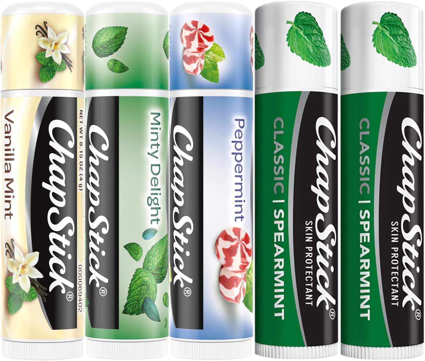 Amazon.com : ChapStick Lip Balm, Mint Favorites (Vanilla Mint, Minty ...
