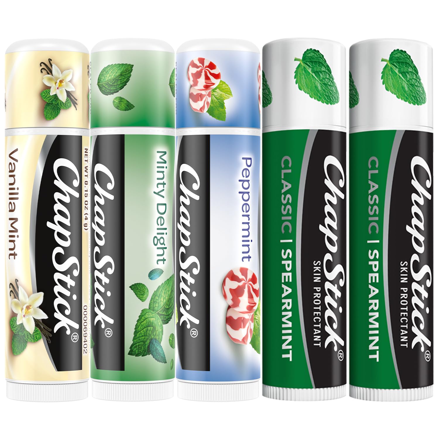 Amazon.com : ChapStick Lip Balm, Mint Favorites (Vanilla Mint, Minty ...