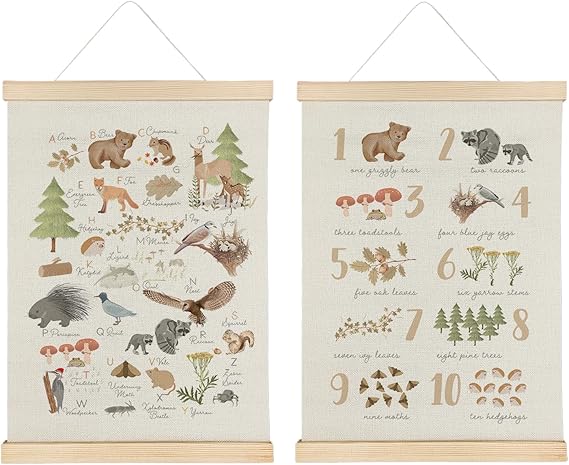Amazon.com: Qvapt Woodland Nursery Animal Poster Hanger 1624, Woodland ...