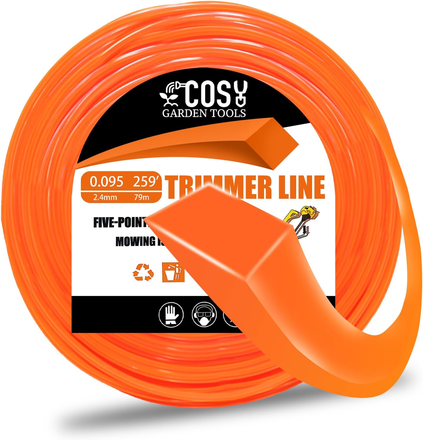Amazon.com : COSY GARDEN TOOLS String Trimmer Line, Commercial Grade ...