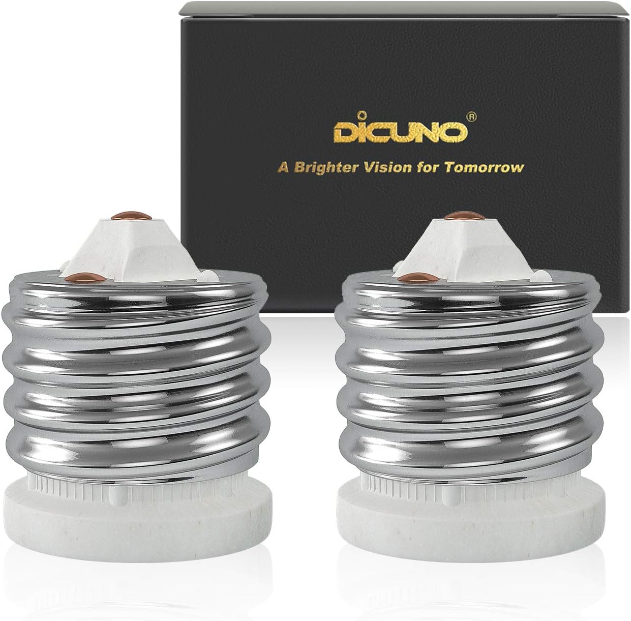 RTNLIT E39 to E26 Socket Adapter, Mogul Base E39 to Standard Medium E26 ...