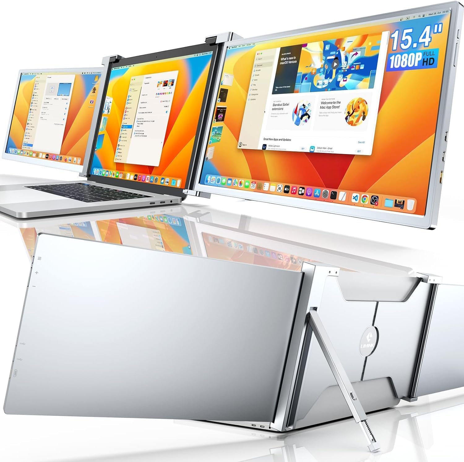 Amazon.com: L LIMINK S20 15.4" Triple Portable Monitor for Laptop ...