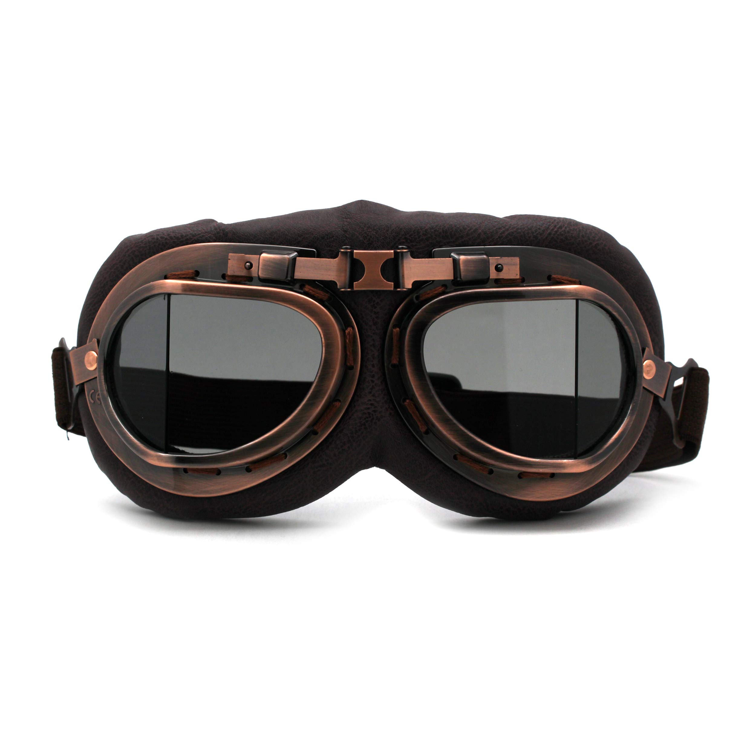 Amazon.com: Cafe Racer Thick Leather Padded Steam Punk Motorcycle ...