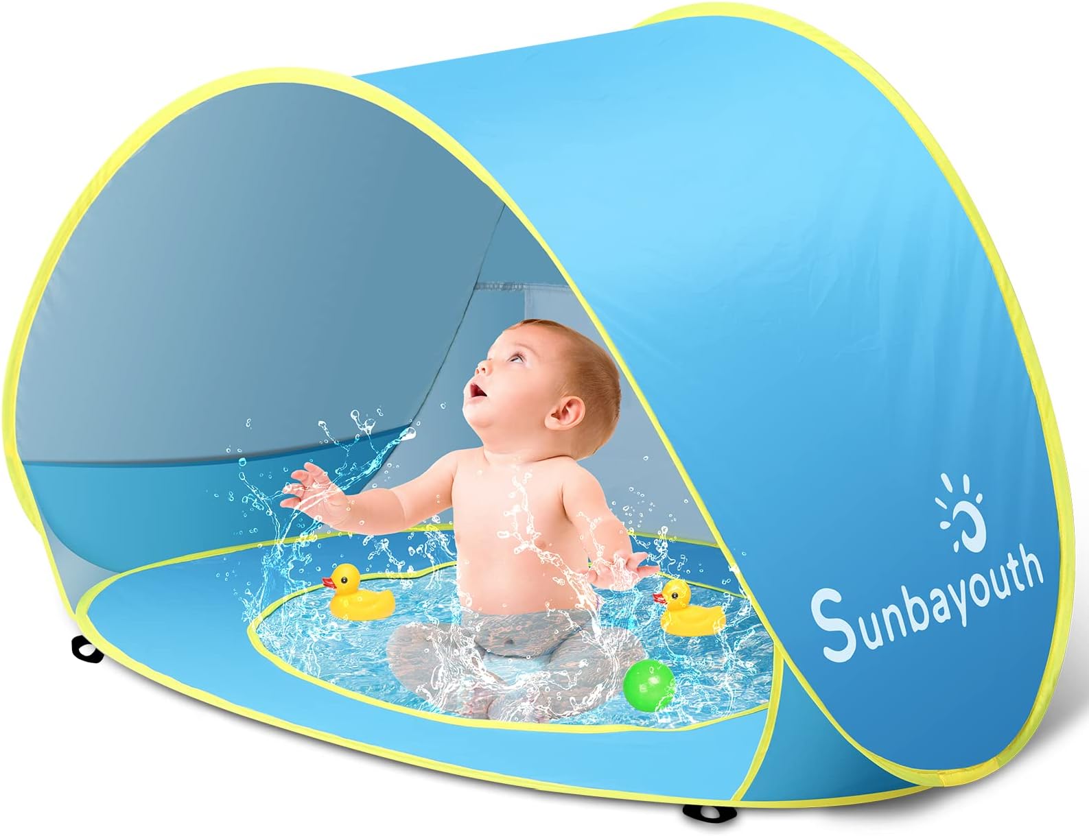 Amazon.com: GeerWest Beach Tent Toddlers Pool Tents Pop Up Portable ...