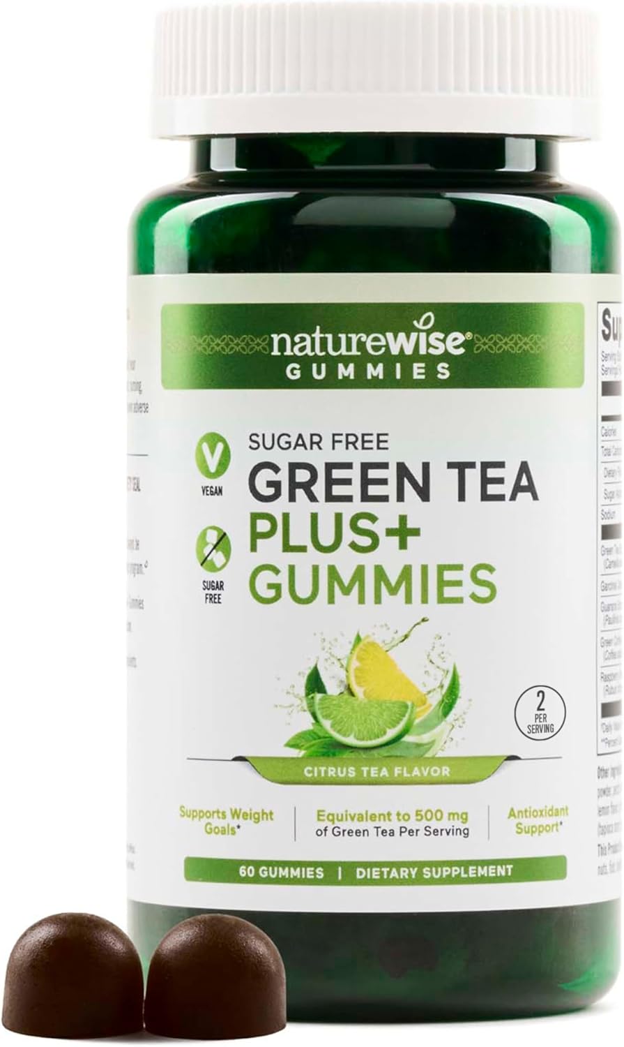 Amazon.com: NatureWise Green Tea Gummies - Keto, Sugar Free - Supports ...