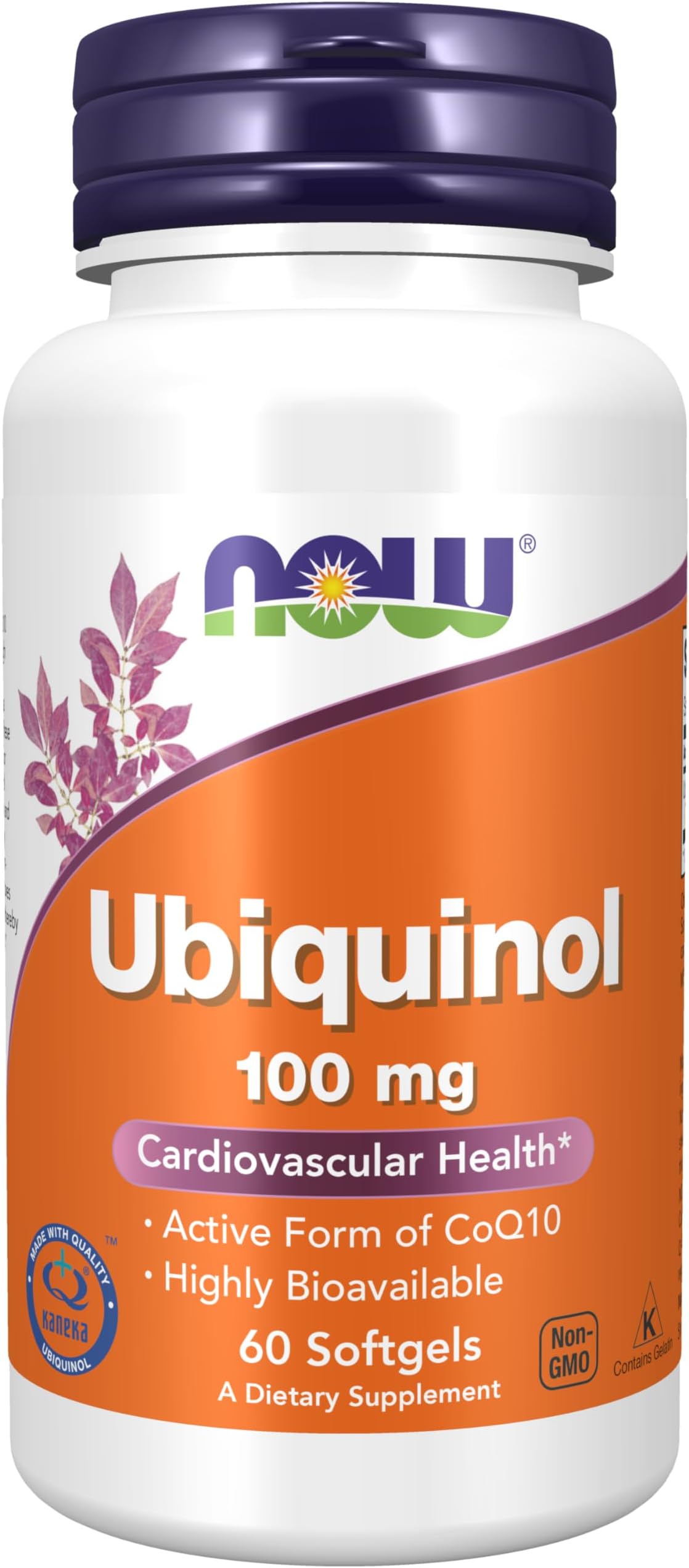 Amazon.com: NOW Supplements, Ubiquinol 100 mg, High Bioavailability ...