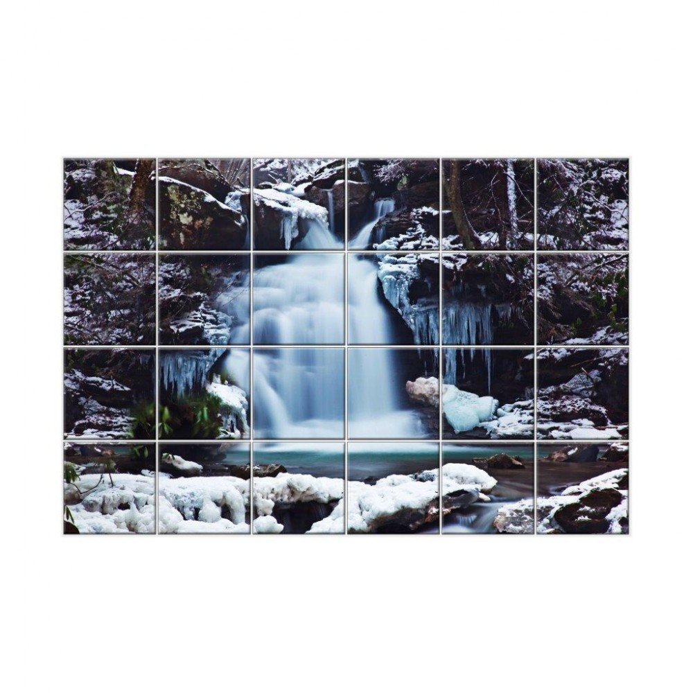 NISH! Waterfall Wall Tile Mural #019 - Ceramic Tiles - Gloss Finish ...