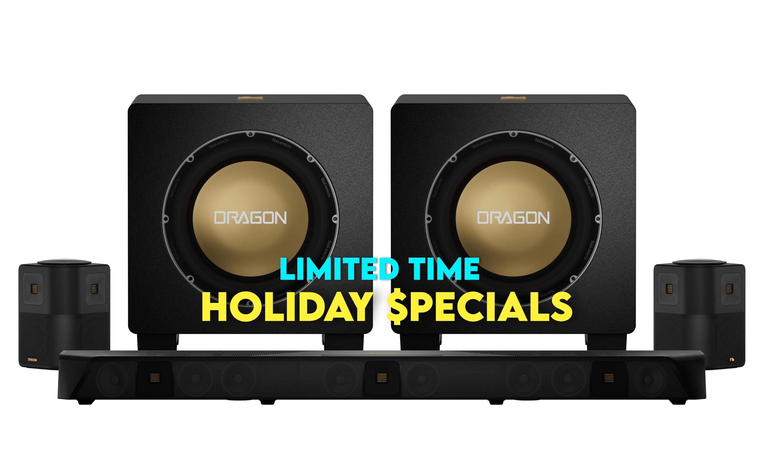 Buy Nakamichi Dragon Home Surround Sound System with Dual 12 ...