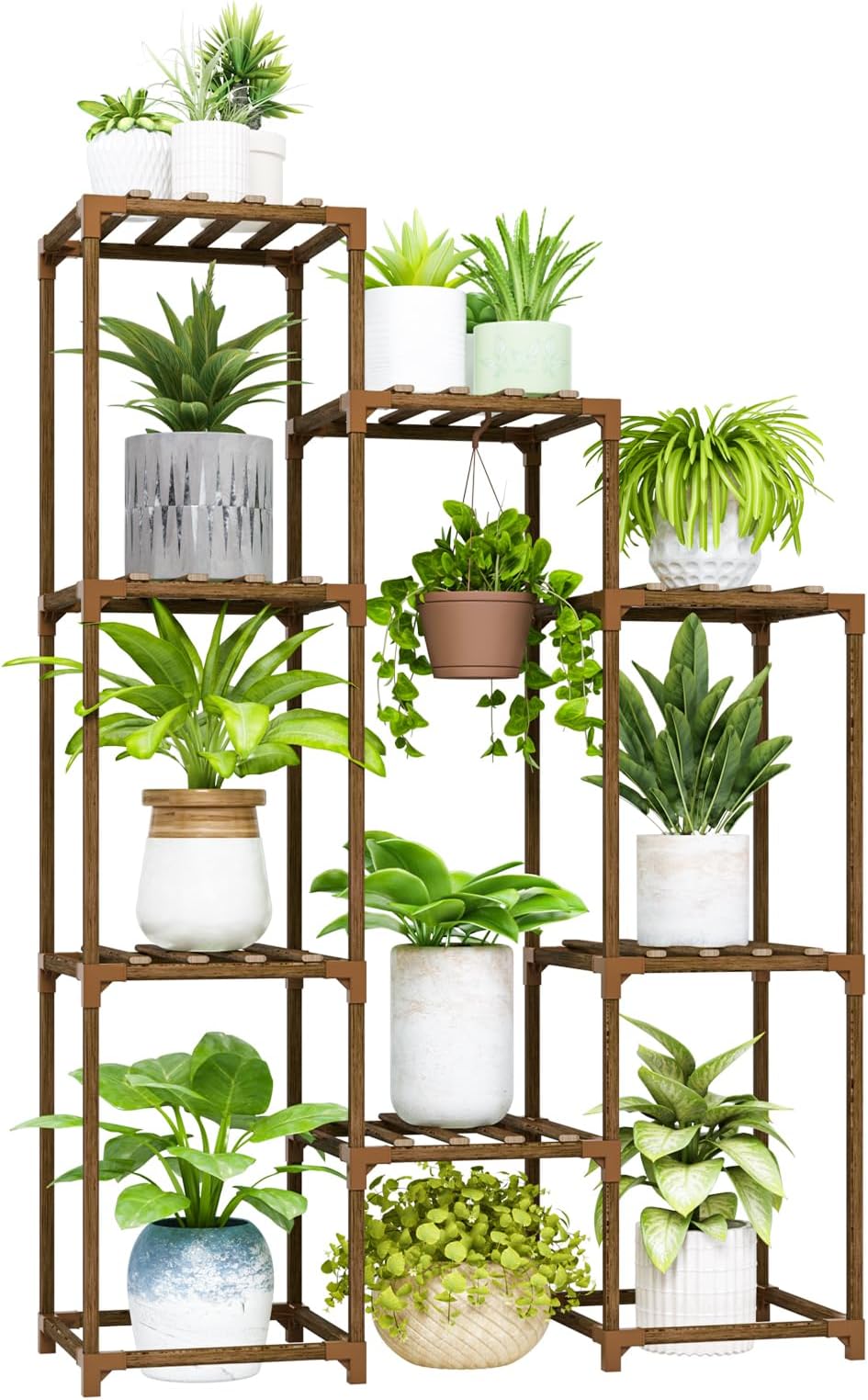 Amazon.com: Bamworld Plant Stand with Grow Lights for Indoor Plants ...
