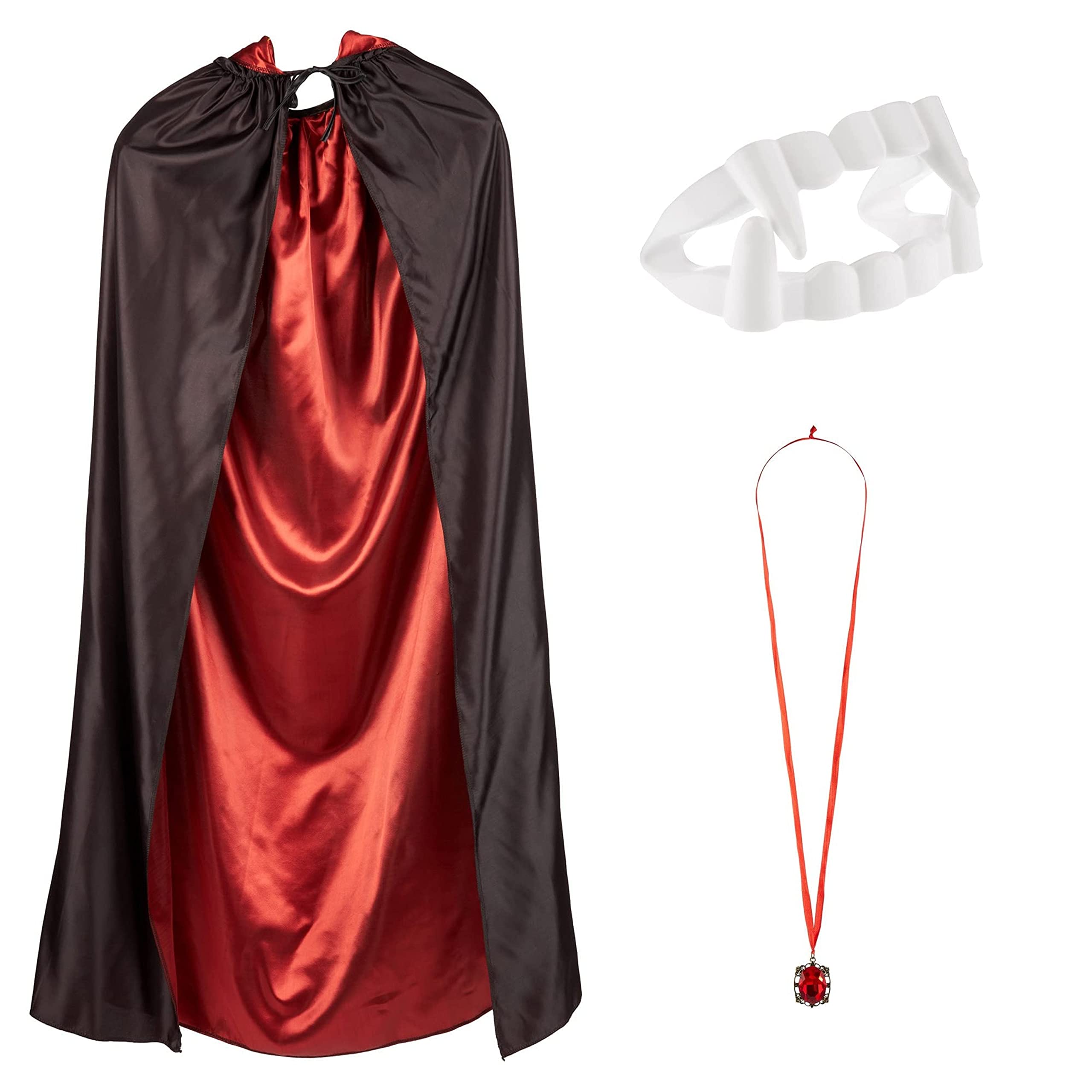 Amazon.com: Classic Vampire Halloween Costume Accessory Kit - Complete ...