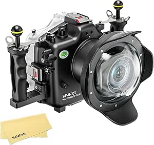 Amazon.com : SeaFrogs Waterproof Housing for Canon EOS R3 with WA005F ...