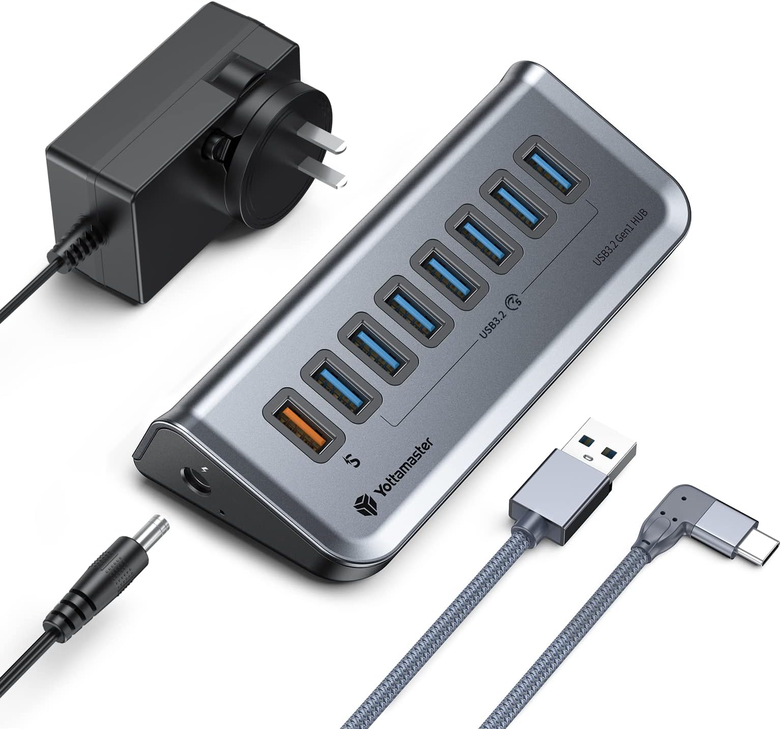 Amazon.com: Cyberpower CP-H420P USB Hub, 4-Port, USB 2.0, 480Mbps, 1.1 ...