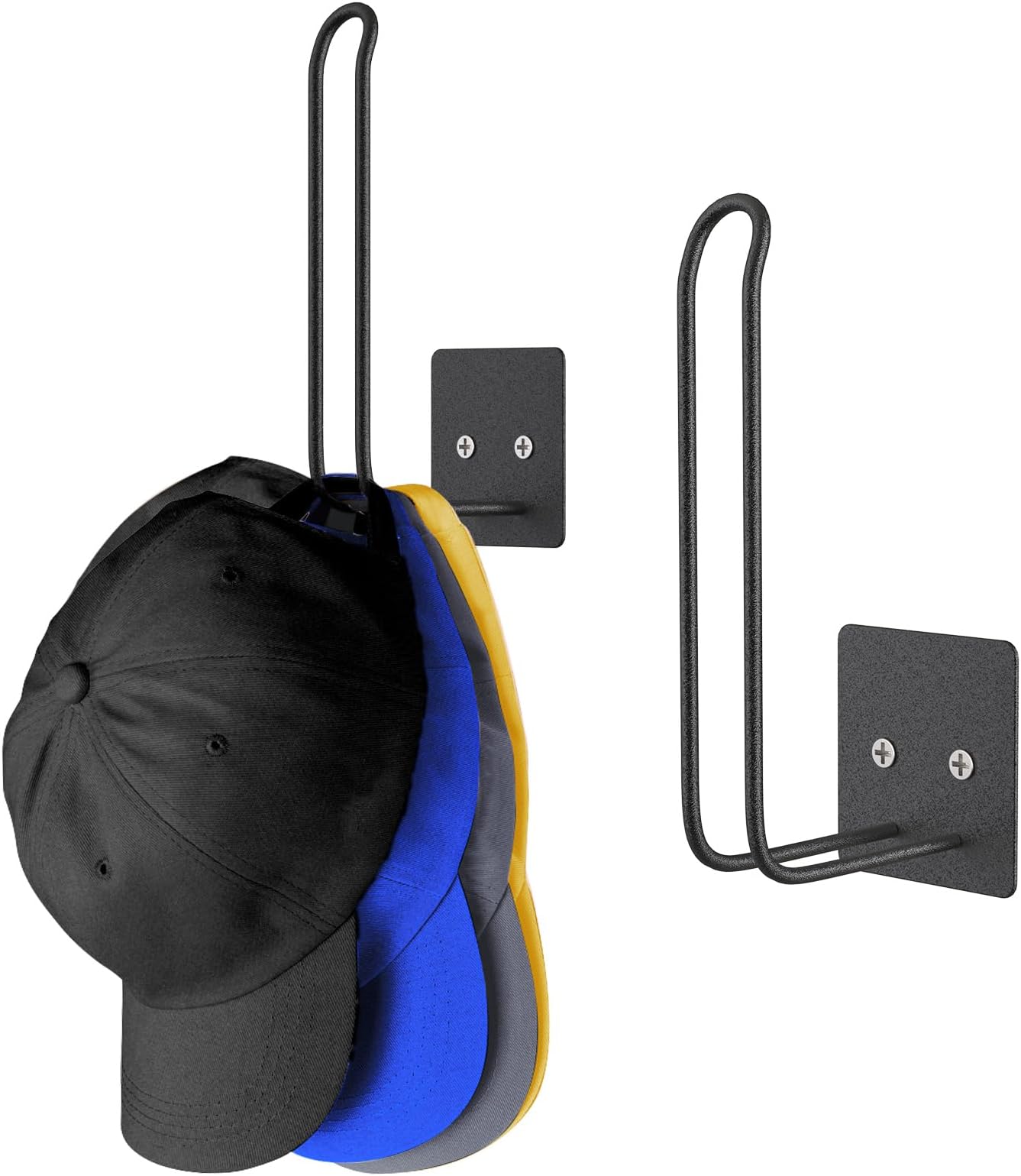 Amazon.com: Bundle of Durmmur 2 Pack Stainless Steel Hat Rack & 2 Pack ...