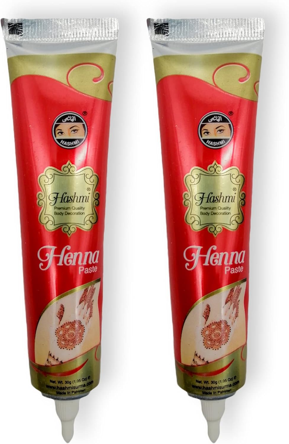 2 piezas de Henna para Tatuajes Temporales/Henna Hashmi Natural para ...