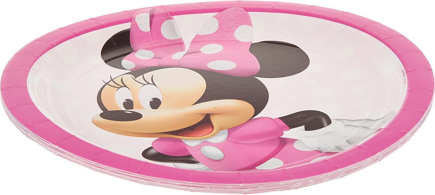 Amazon.com: Minnie Mouse Forever Round Plates (9") - Pack of 8 ...