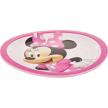 Amazon.com | Unique 79235 Minnie Mouse Iconic Dinner Party Paper Plate ...