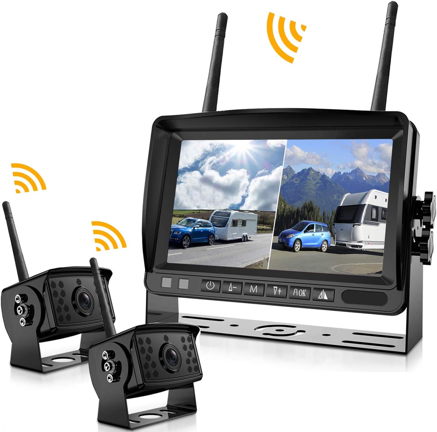 Amazon.com: Wireless Backup Camera - IP69 Waterproof 1080P HD Night ...