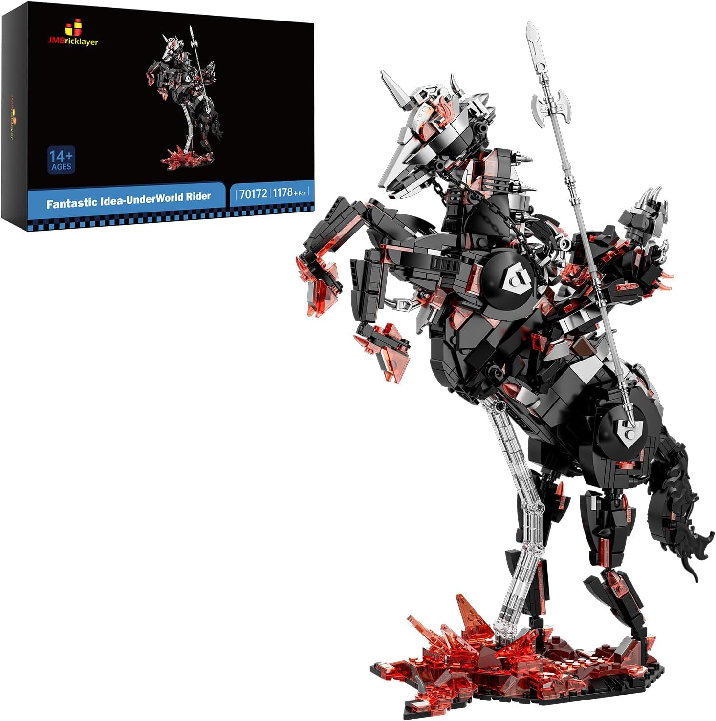 JMBricklayer Dark Rider Mech Building Set 70172, Hell Rider Toy with ...