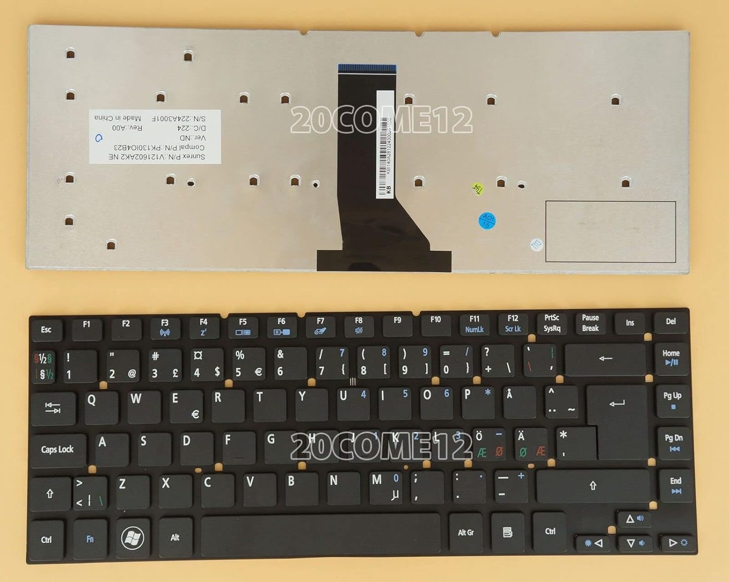 GENERIC Laptop Keyboard Compatible for ACER Aspire 4830TG V3-471 V3 ...