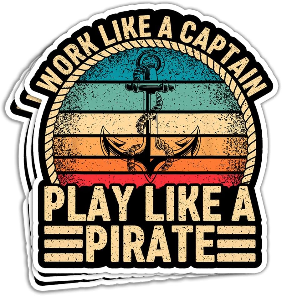 Amazon.com - ULTRAVUTT (3Pcs) Work Like A Captain Play Like A Pirate ...